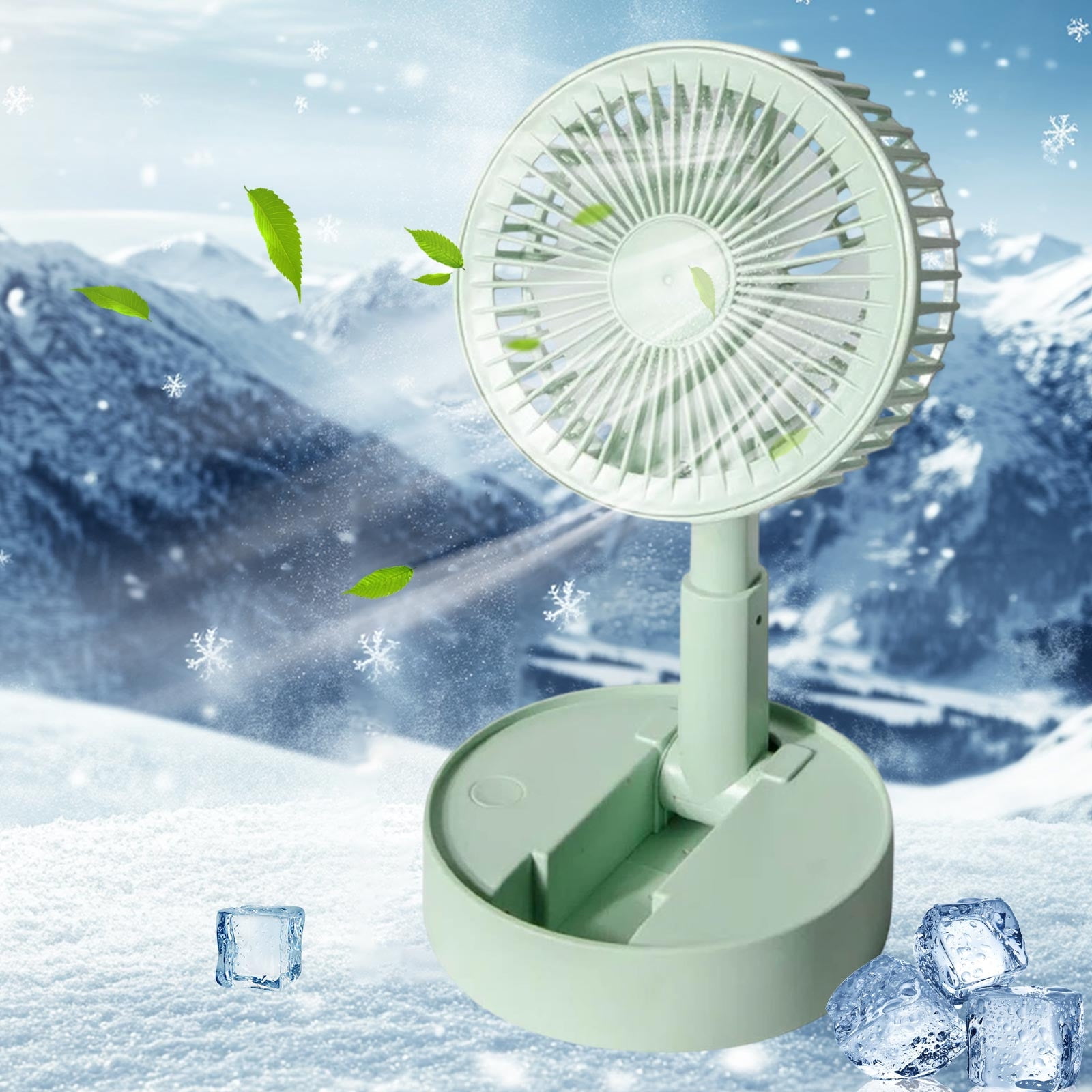 Rechargeable Mini Folding Fan 3 Speed Portable USB Desk Fan with ...