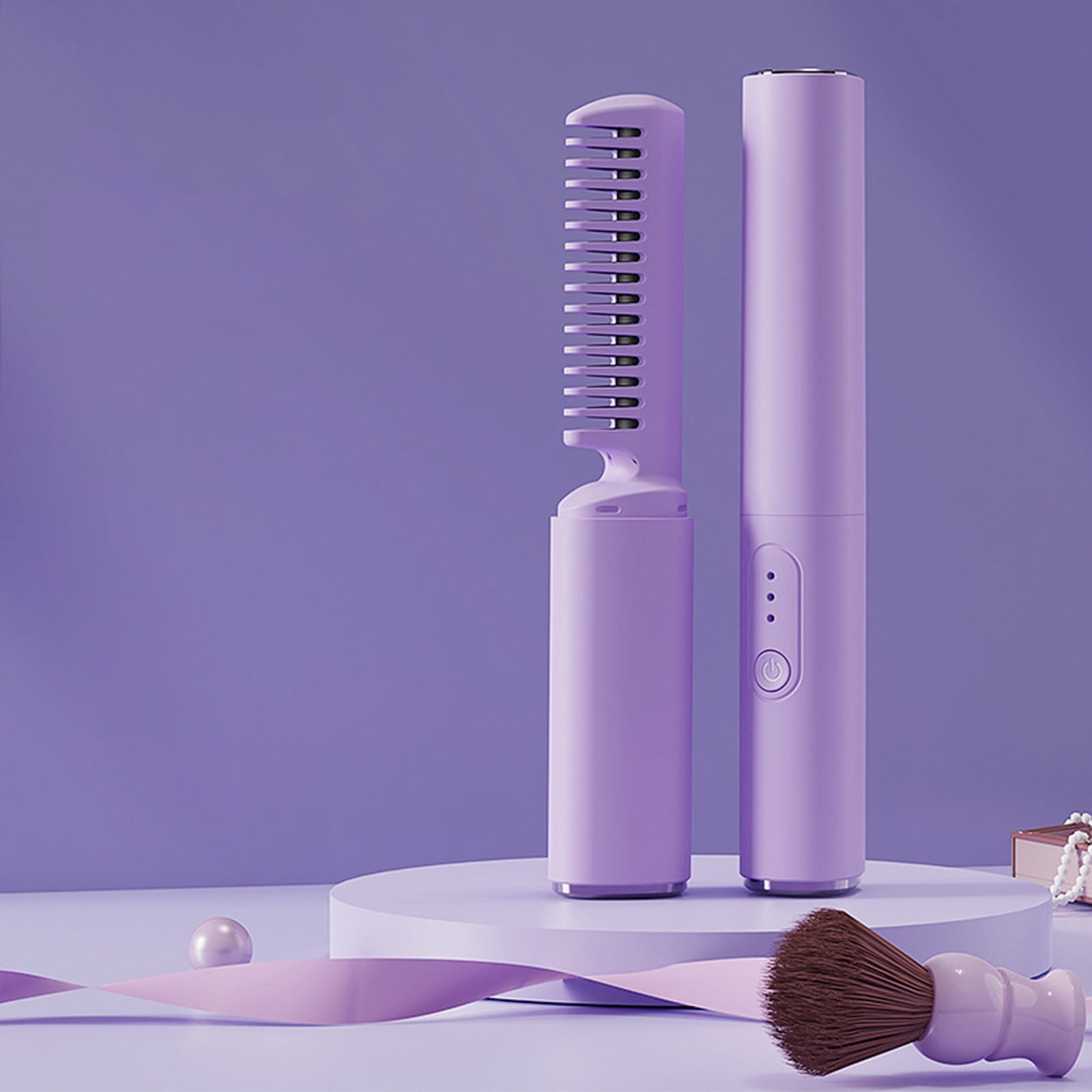 Rechargeable Mini Hair Straightener, 3 Temperature Adjustments Electric ...