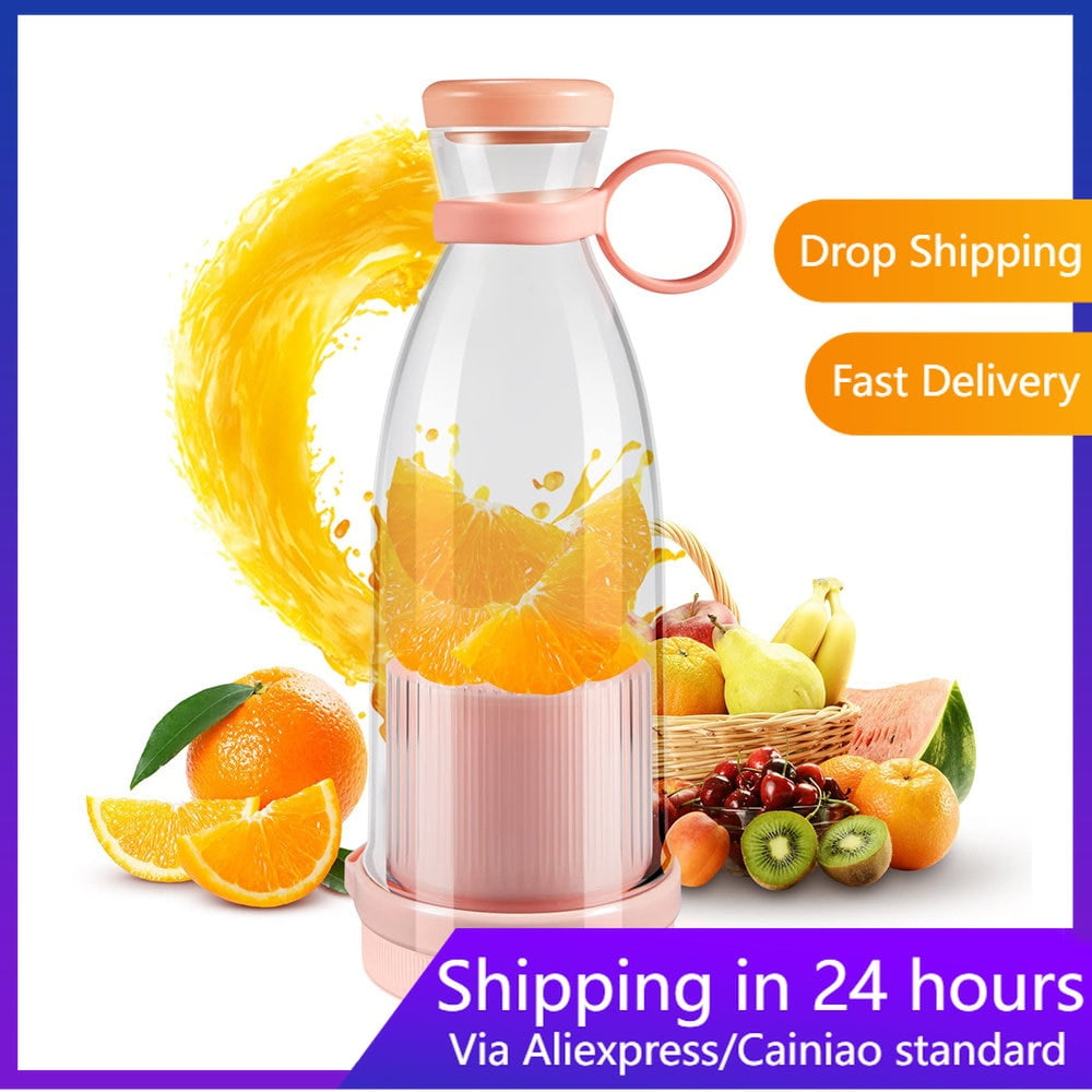 Rechargeable Mixers Fresh Fruit Juicers Blue/Pink Usb Portable Juicers ...