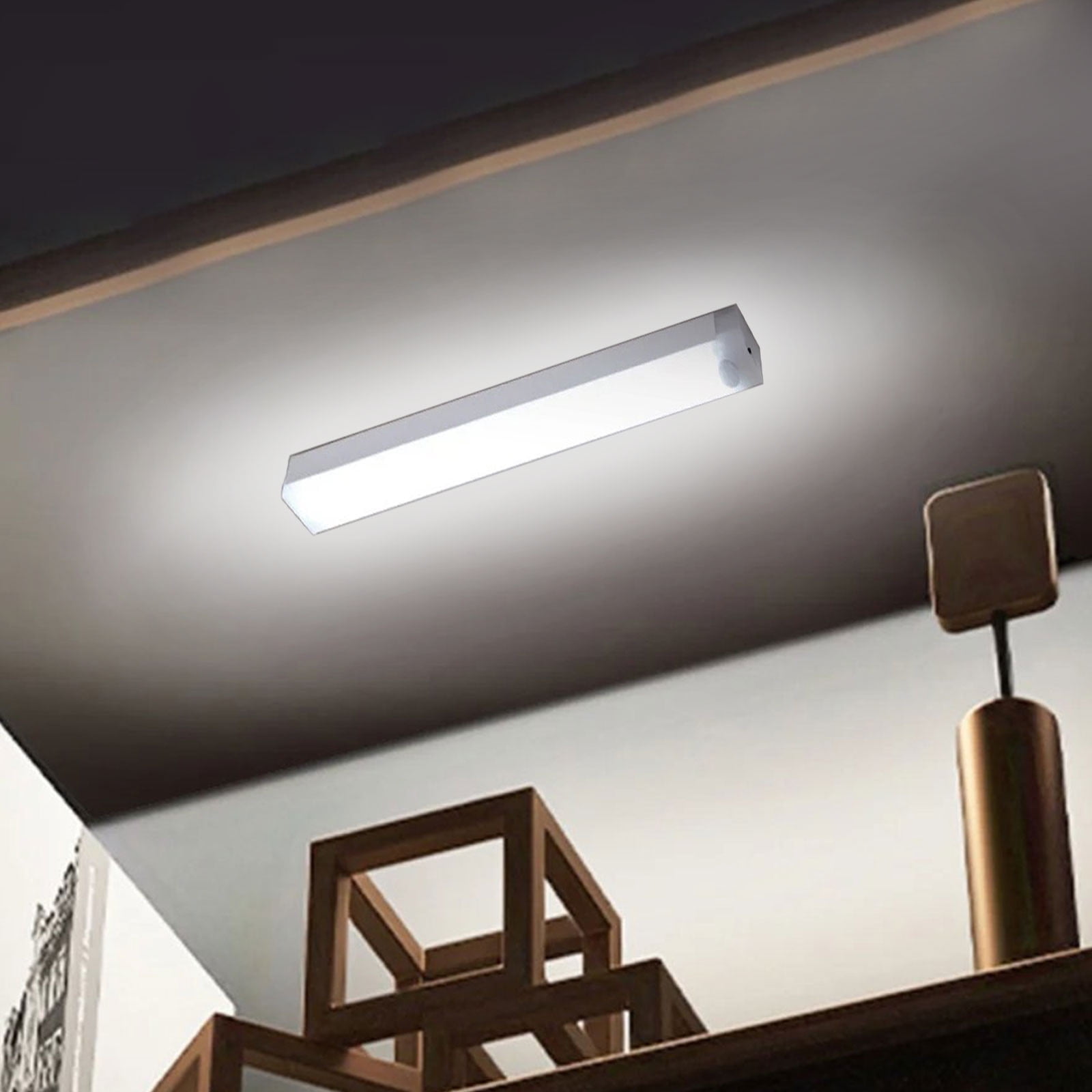 Rechargeable Motion Sensor LED Cabinet Light Bar with Magnetic Mount ...