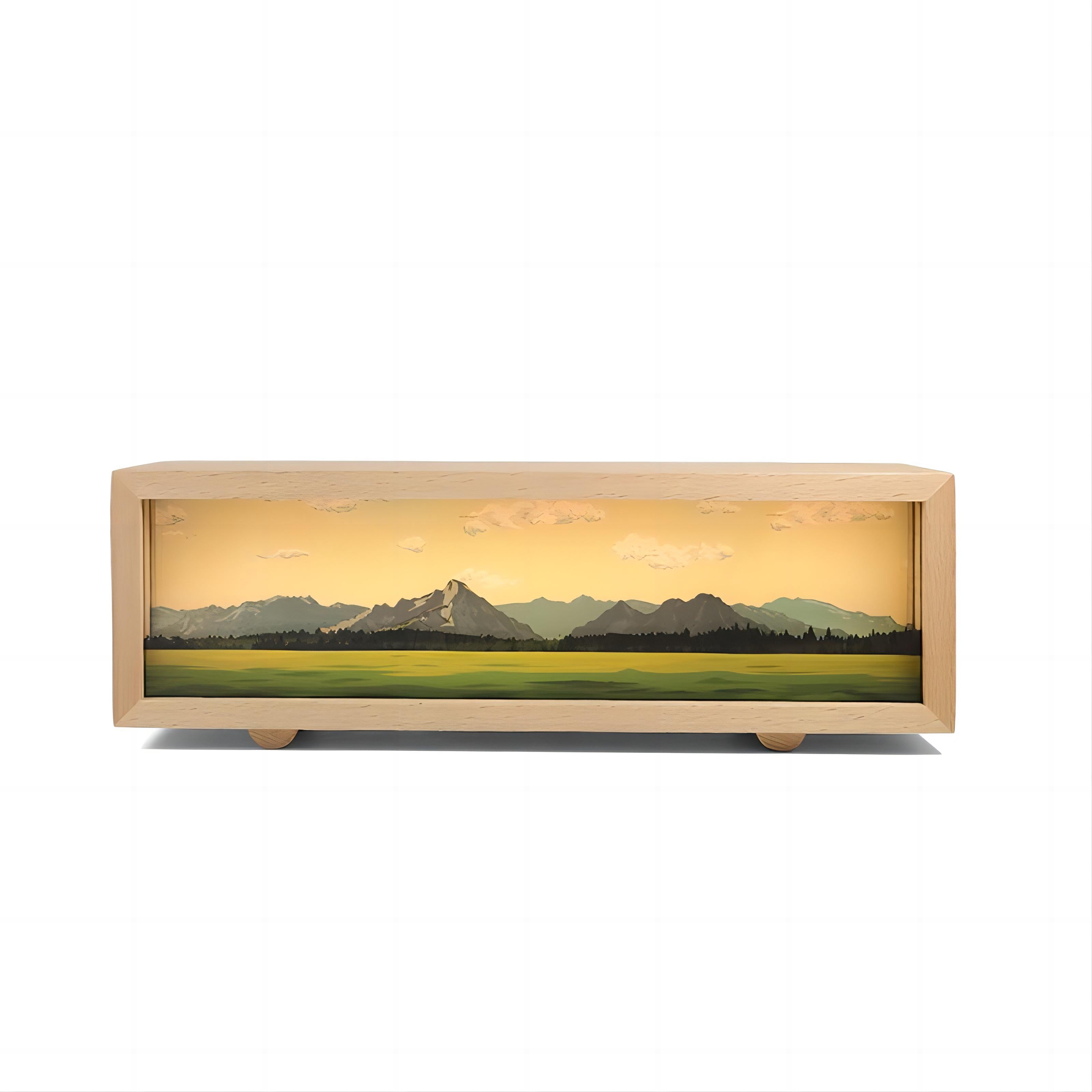 ITIGOITIE Wooden Ambience Table Lamp, Practical Desktop Decorative ...
