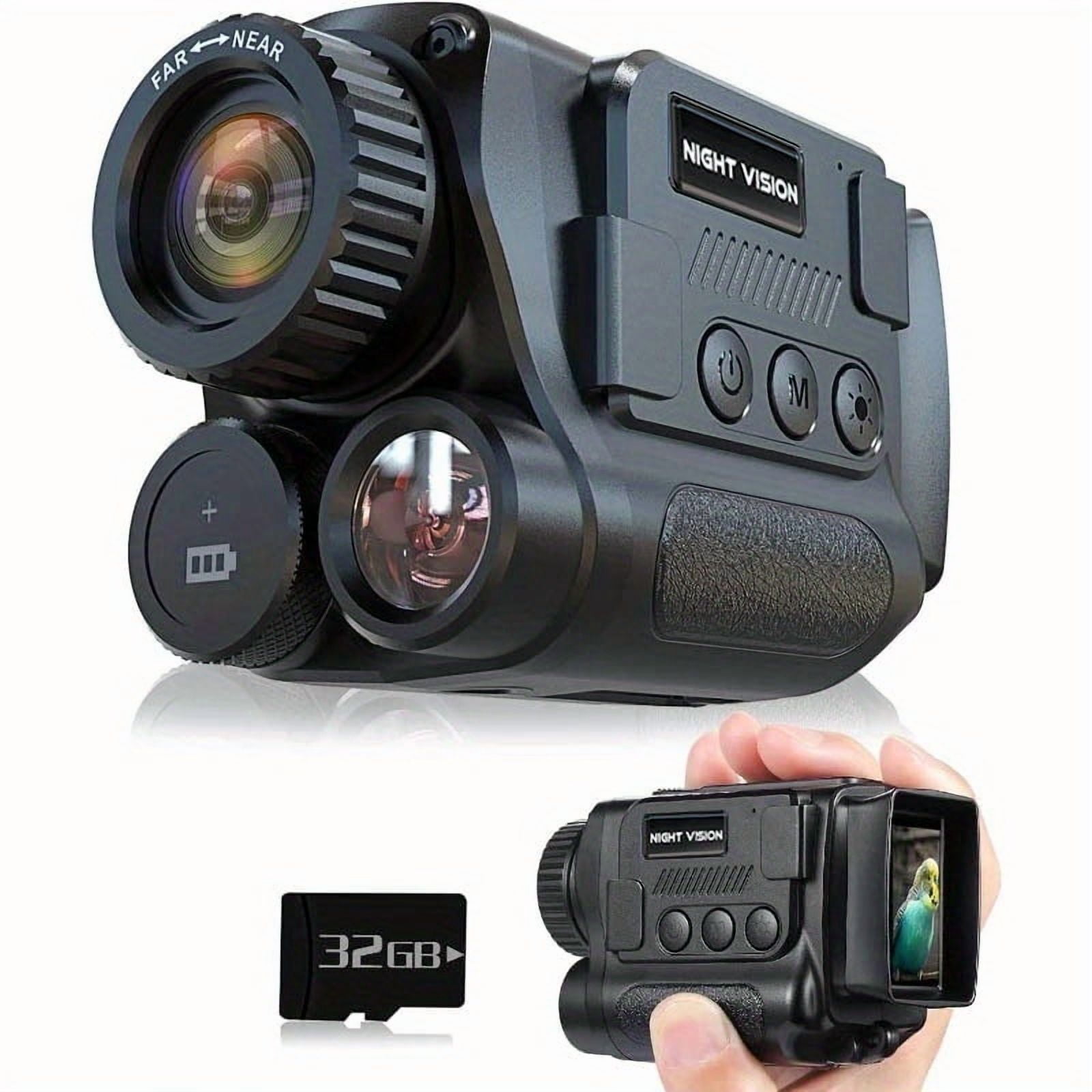 Rechargeable Night Vision Monocular with IR Illuminator - 1080P HD ...