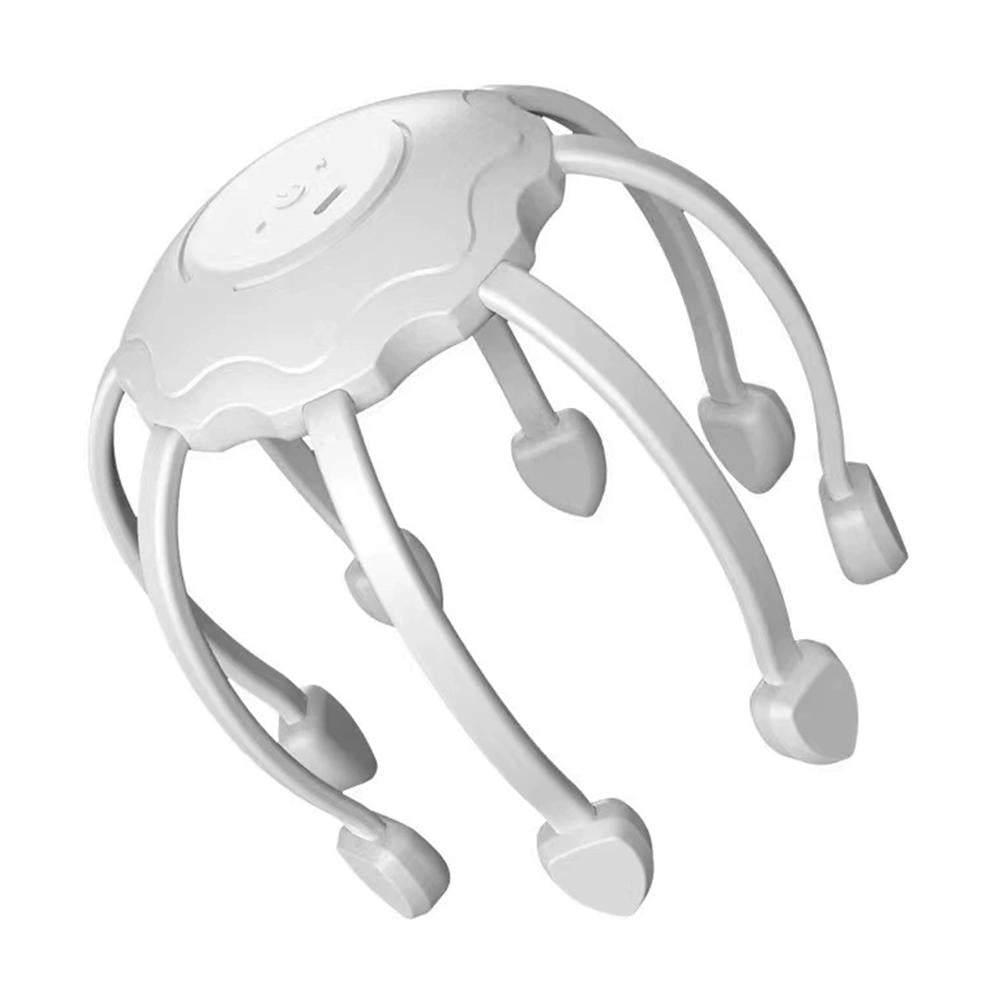Rechargeable Octopus Head Massager - Full Head Massage, Adjustable ...