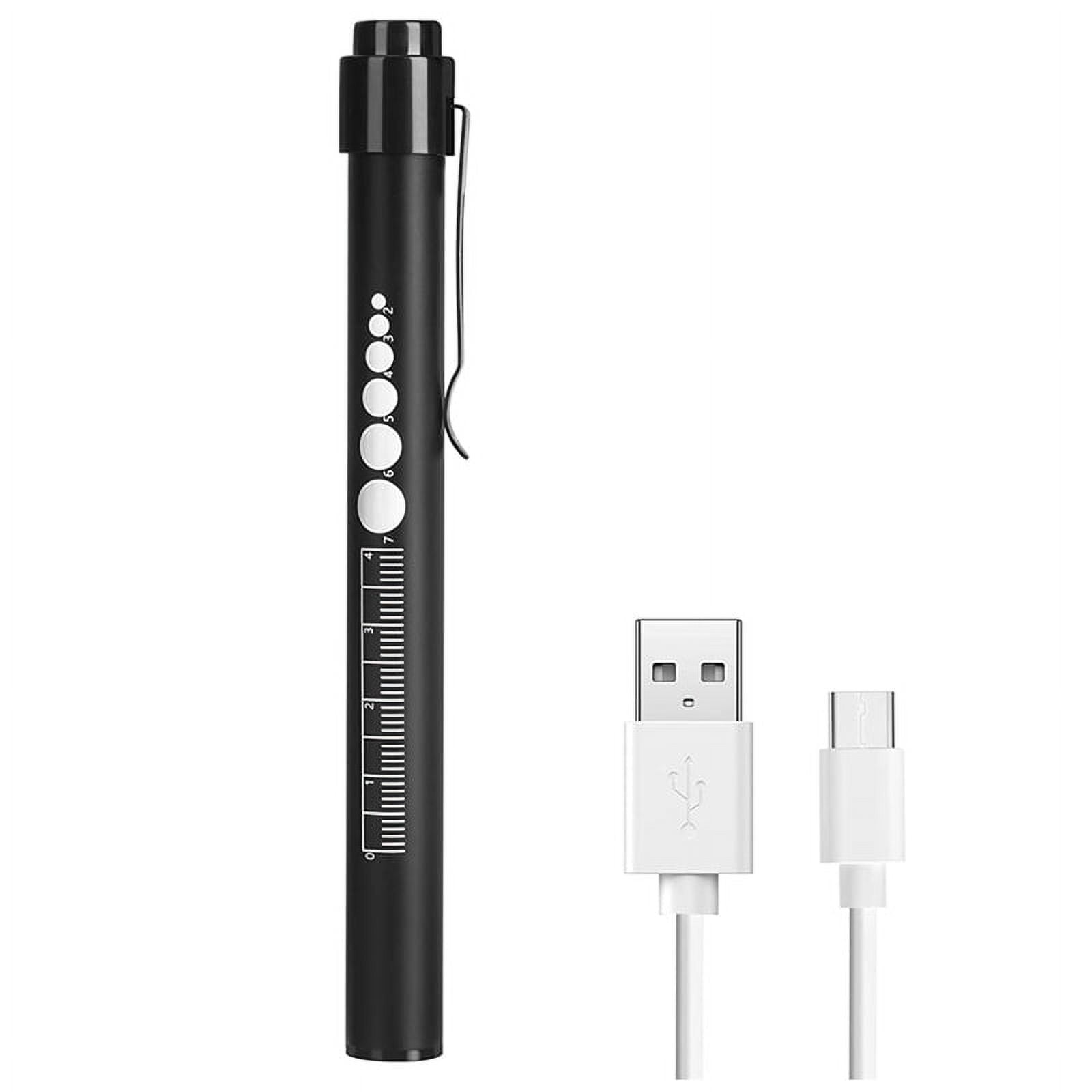 Rechargeable Pen Light with Pupil Gauge LED Penlights,USB Penlight ...