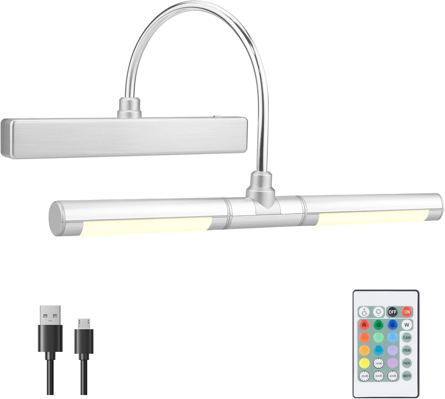 Rechargeable Picture Light, Wireless Painting Lights with Remote, 28 ...