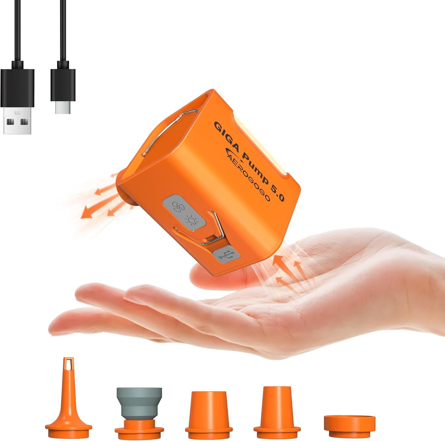 Rechargeable Portable Air Pump with 3600mAH Battery, 5kPa, 5 Air Pump ...