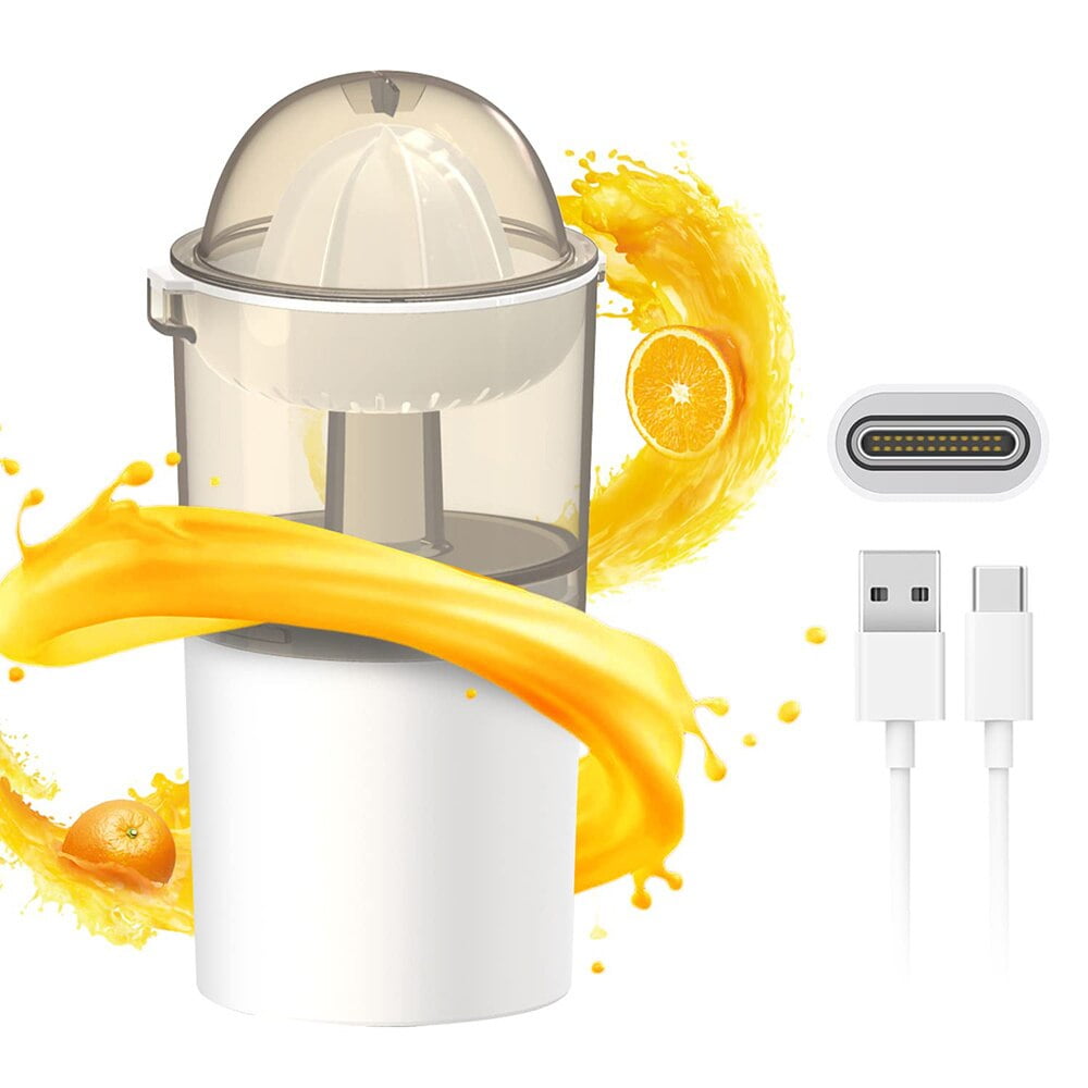 Rechargeable Portable Electric Juicer Citrus Lemon Orange Squeezer Mini ...