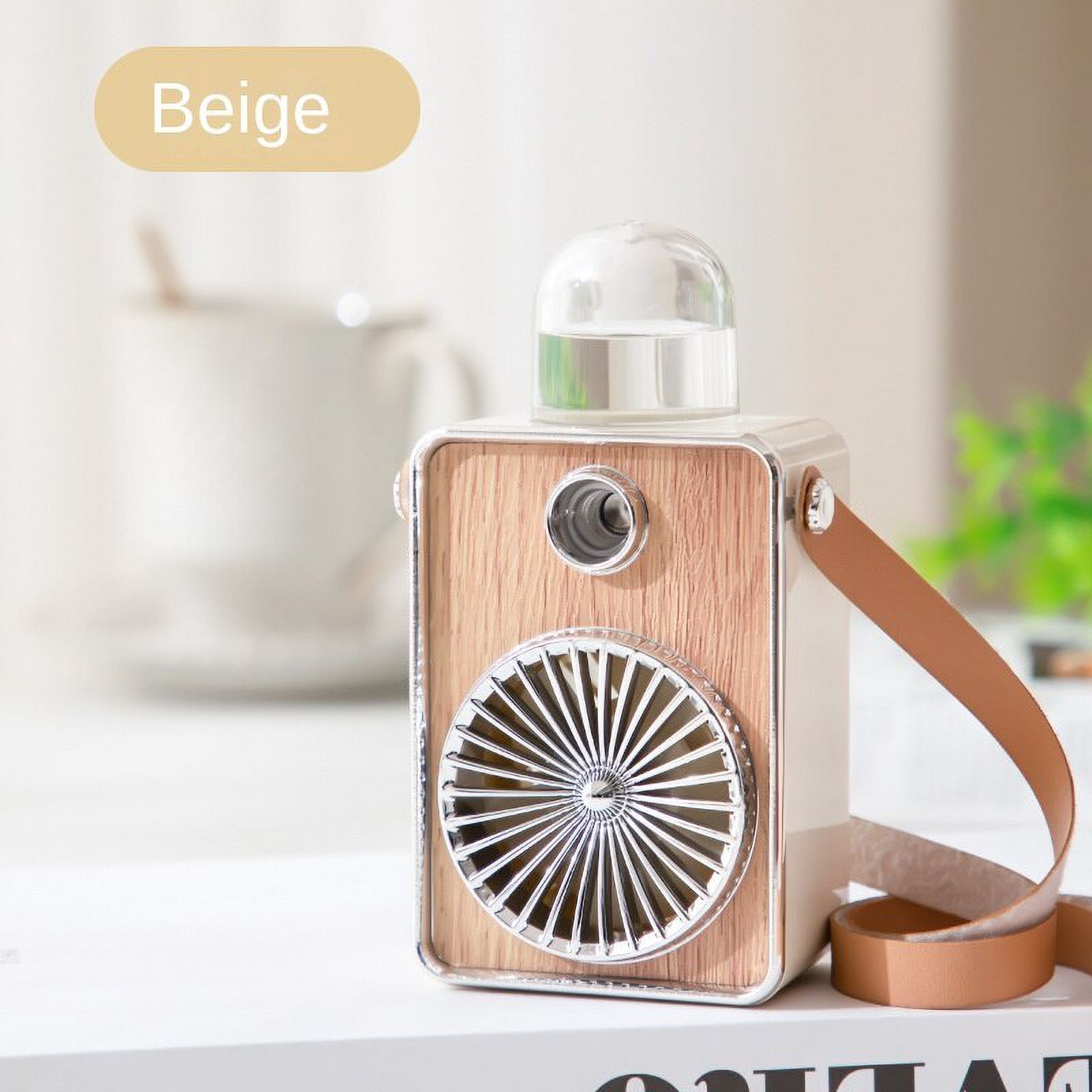 Rechargeable Portable Fan Vintage Spray Fan Electric USB Wireless ...