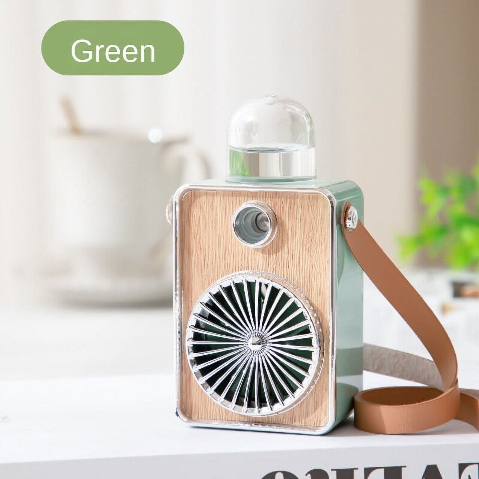 Rechargeable Portable Fan Vintage Spray Fan Electric USB Wireless ...