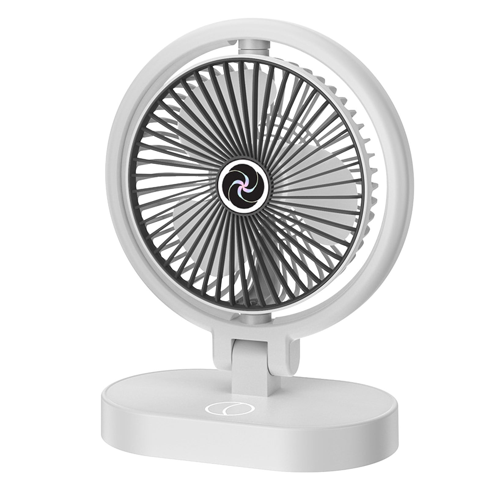 Rechargeable Portable Mini Folding Fan with LED Light - Multifunctional ...
