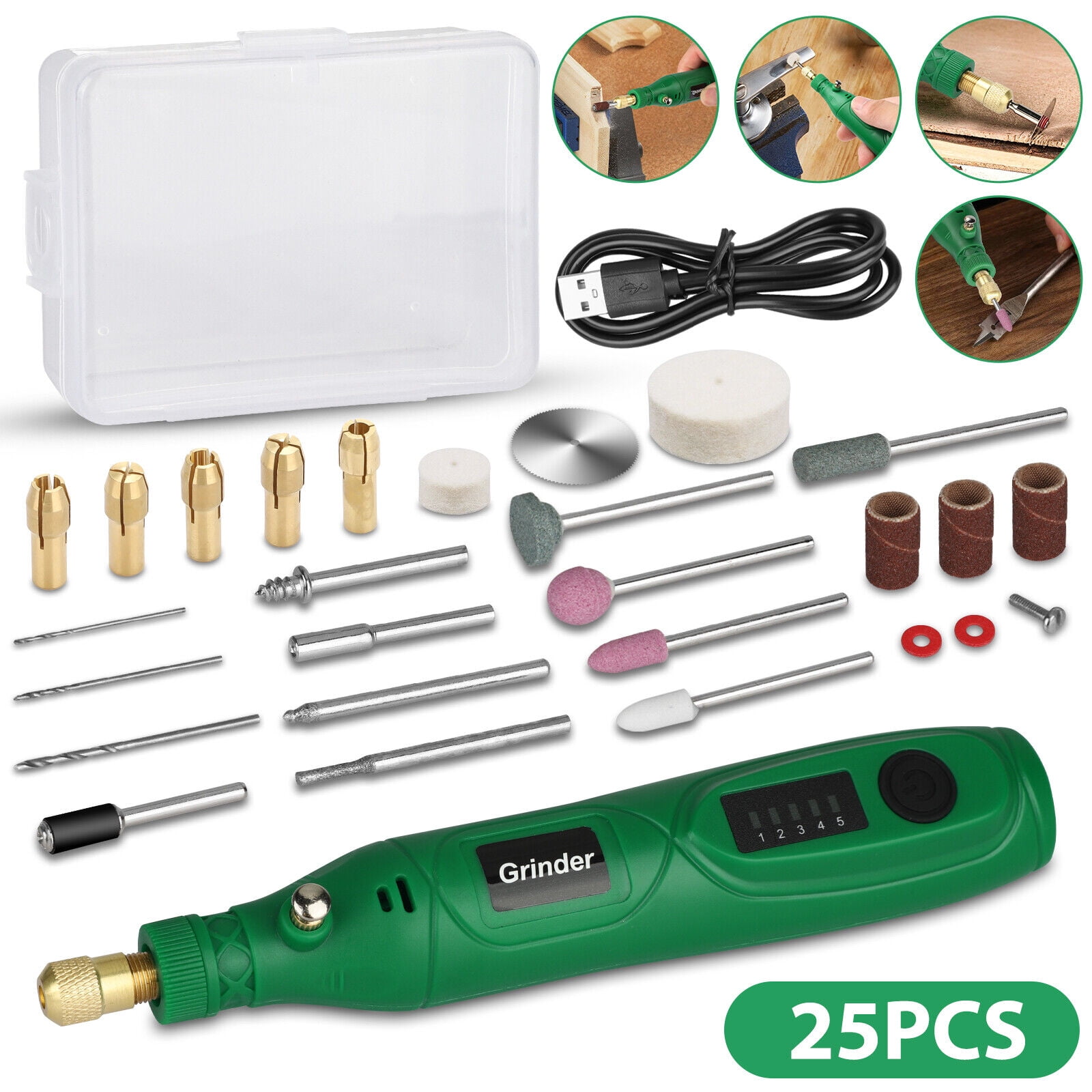 Rechargeable Power Rotary Tool Kit for Dog Nail, Engraving Tool for ...