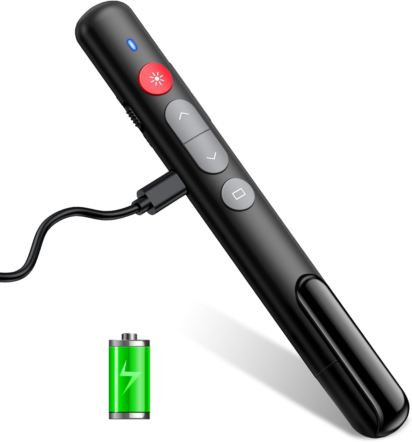 Rechargeable Presentation Clicker Wireless Presenter Remote Control ...