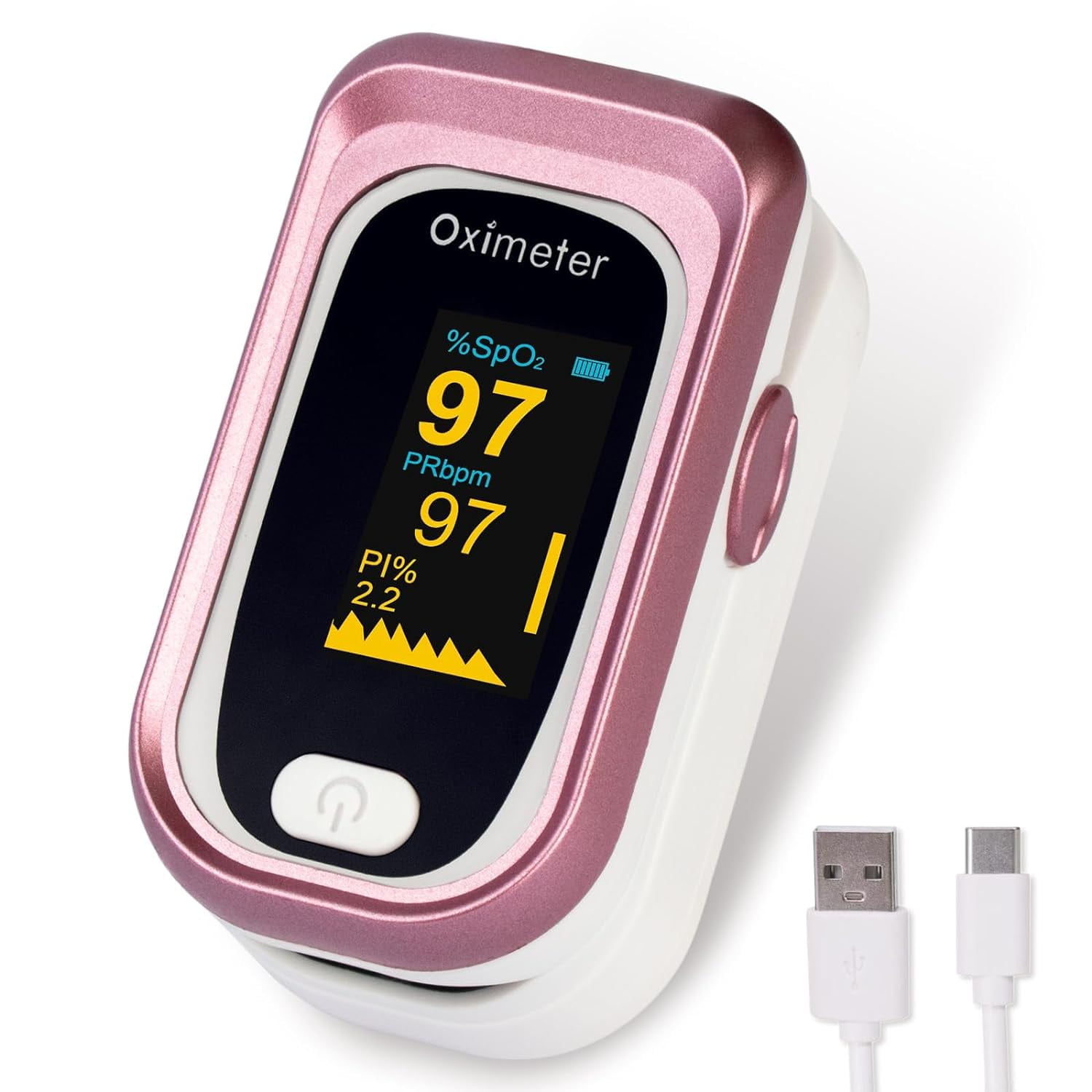 SUWU Rechargeable Pulse Oximeter Fingertip, Accurate Heart Rate Monitor ...