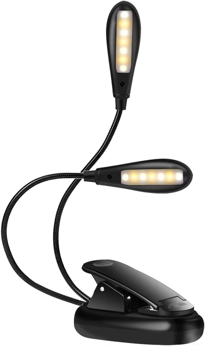 Rechargeable Reading Lamp, Reading Light Lamp 14 LEDs 9 Modes ...