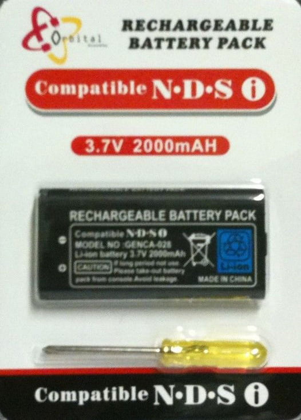 Rechargeable Replacement Battery Pack for the Nintendo NDSi with Screw ...