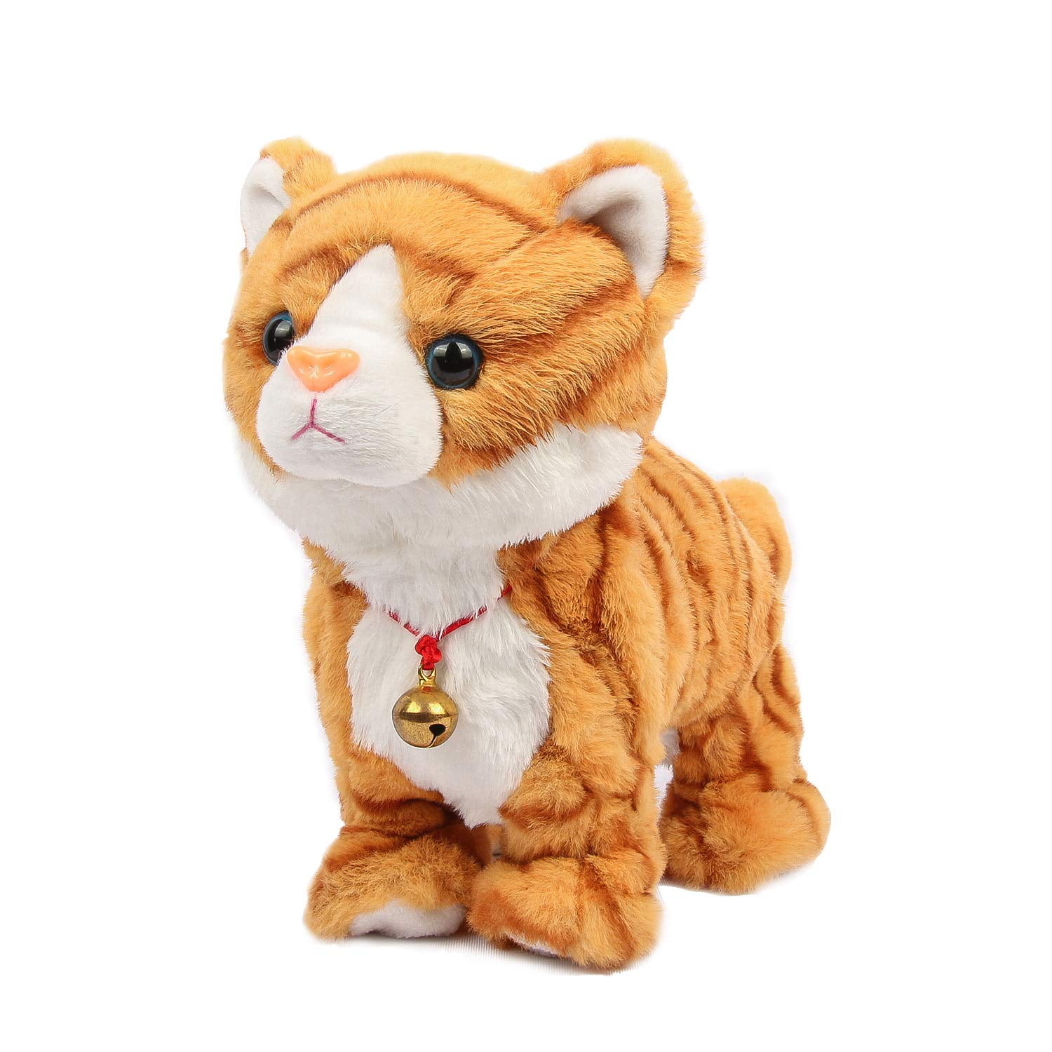 Rechargeable Robot Cat Plush Cat Stuffed Animal Interactive Cat, Meow ...