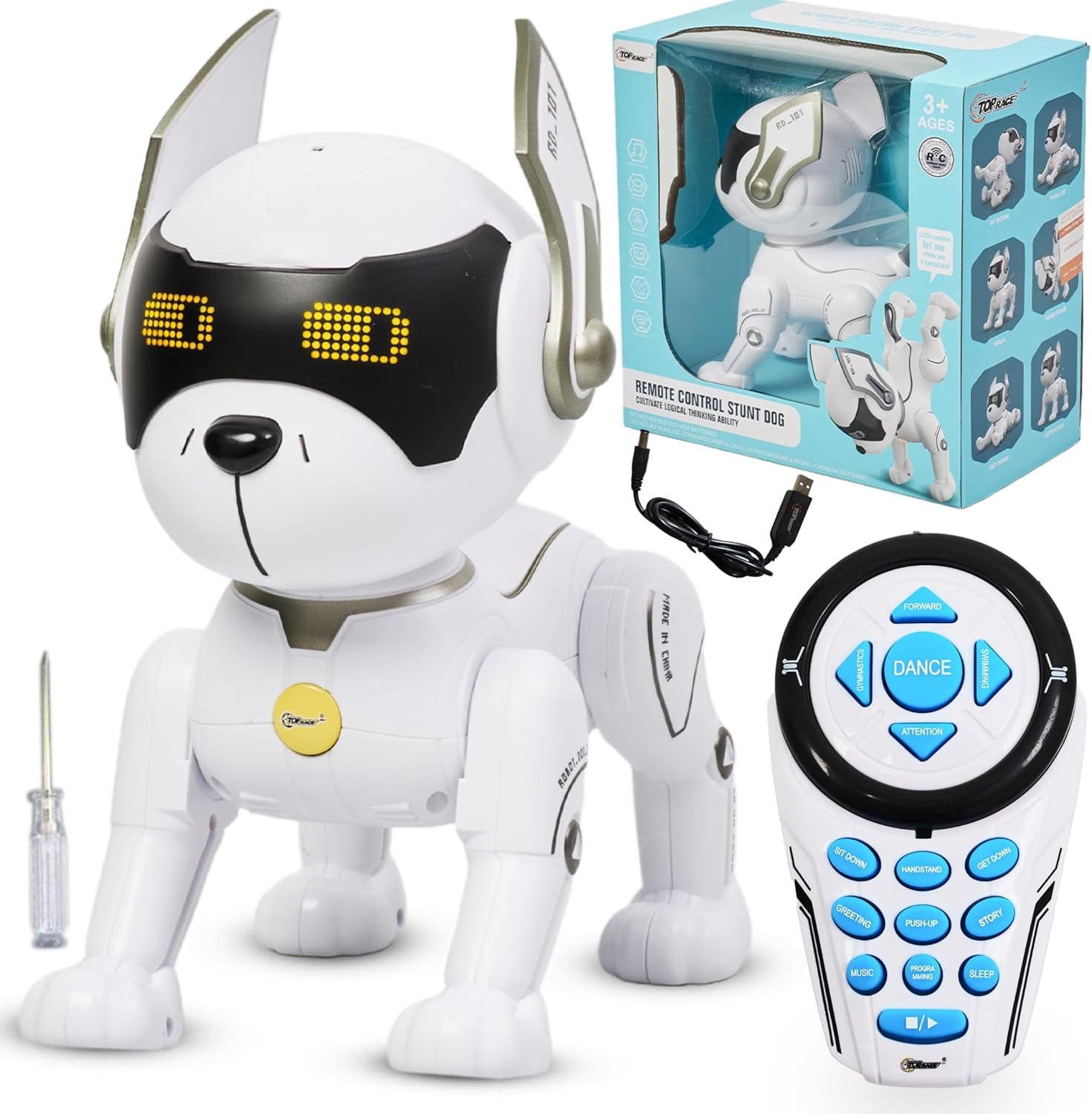 Rechargeable Robot Dog- Interactive Smart Robo Dog for Kids Ages6 -10 ...