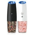 Rechargeable Salt And Pepper Grinder Set with LED Light, Automatic ...