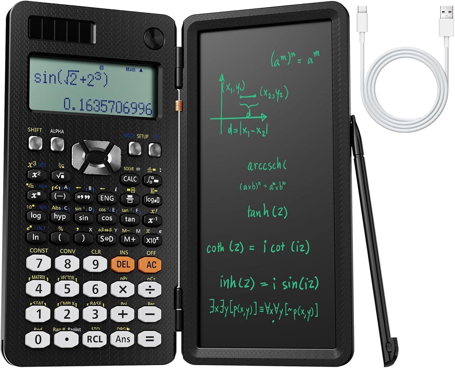 Rechargeable Scientific Calculator for Students, 991ES MAX Foldable ...