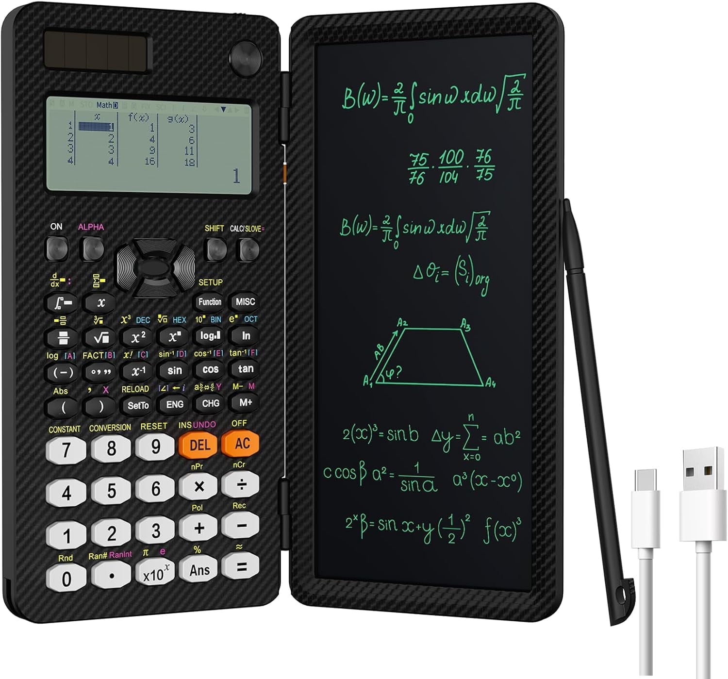 NEWYES 991EX Rechargeable Scientific Calculator for Students, 552 ...