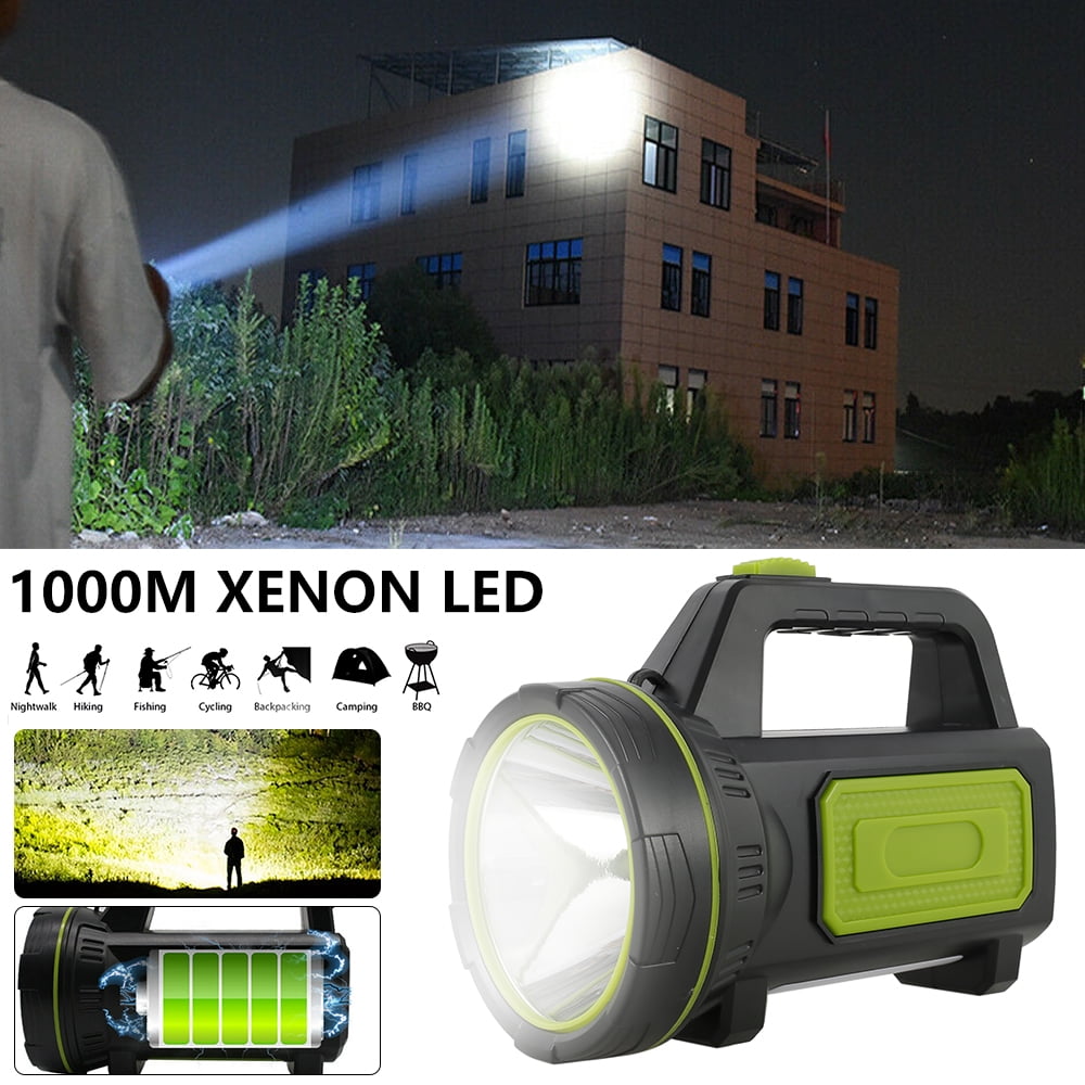 Rechargeable Searchlight with Sharp Light Handheld LED Spotlight Torch ...