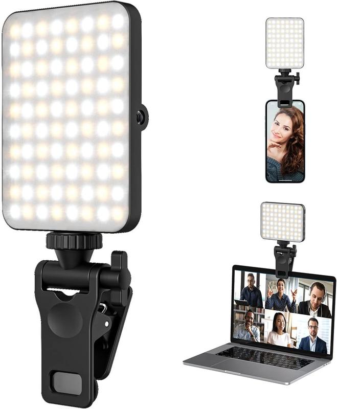 Rechargeable Selfie Light & Phone LED Light with Adjustable Brightness ...