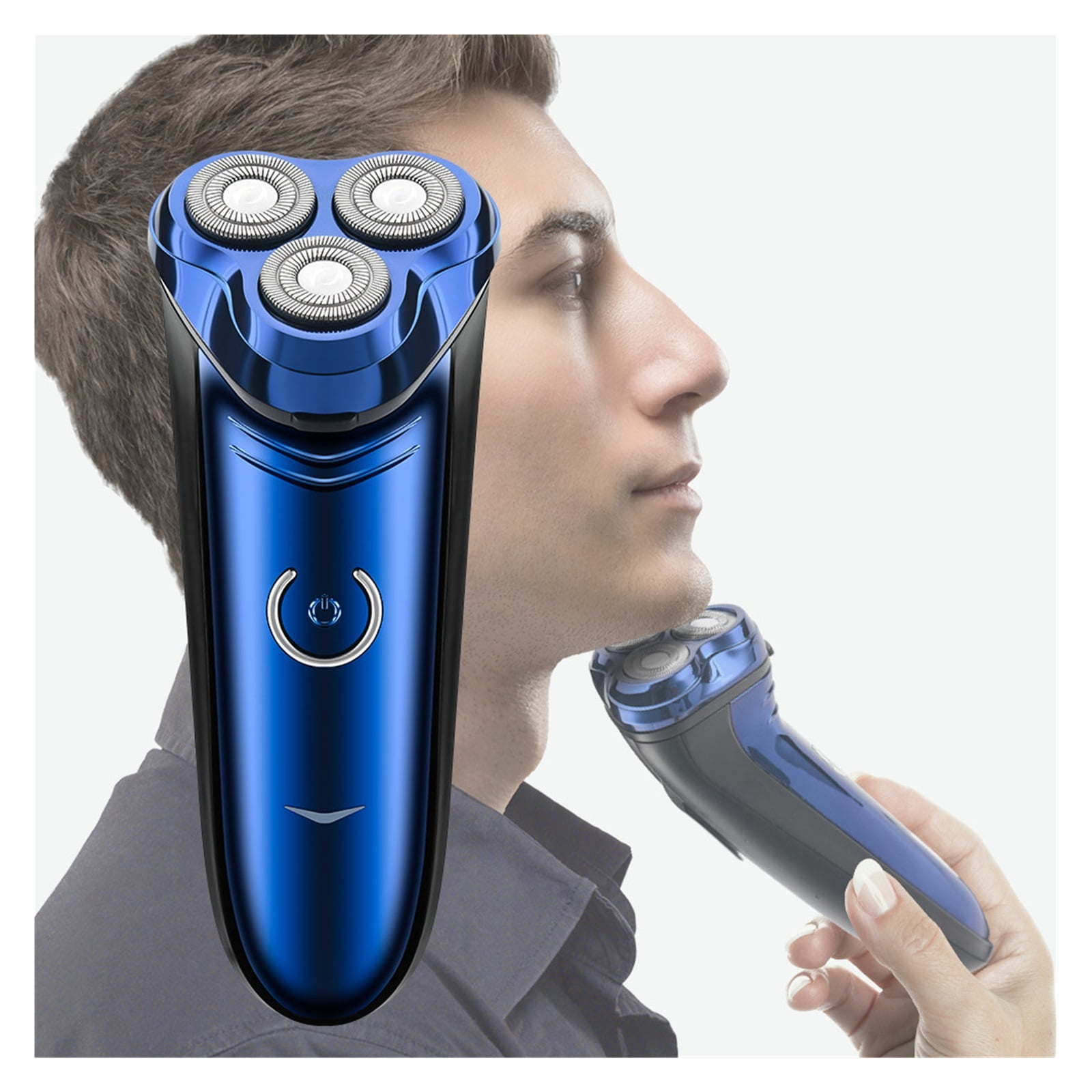 Rechargeable Shaver Electric Shaver With Pop-up Sideburn Trimmer ...