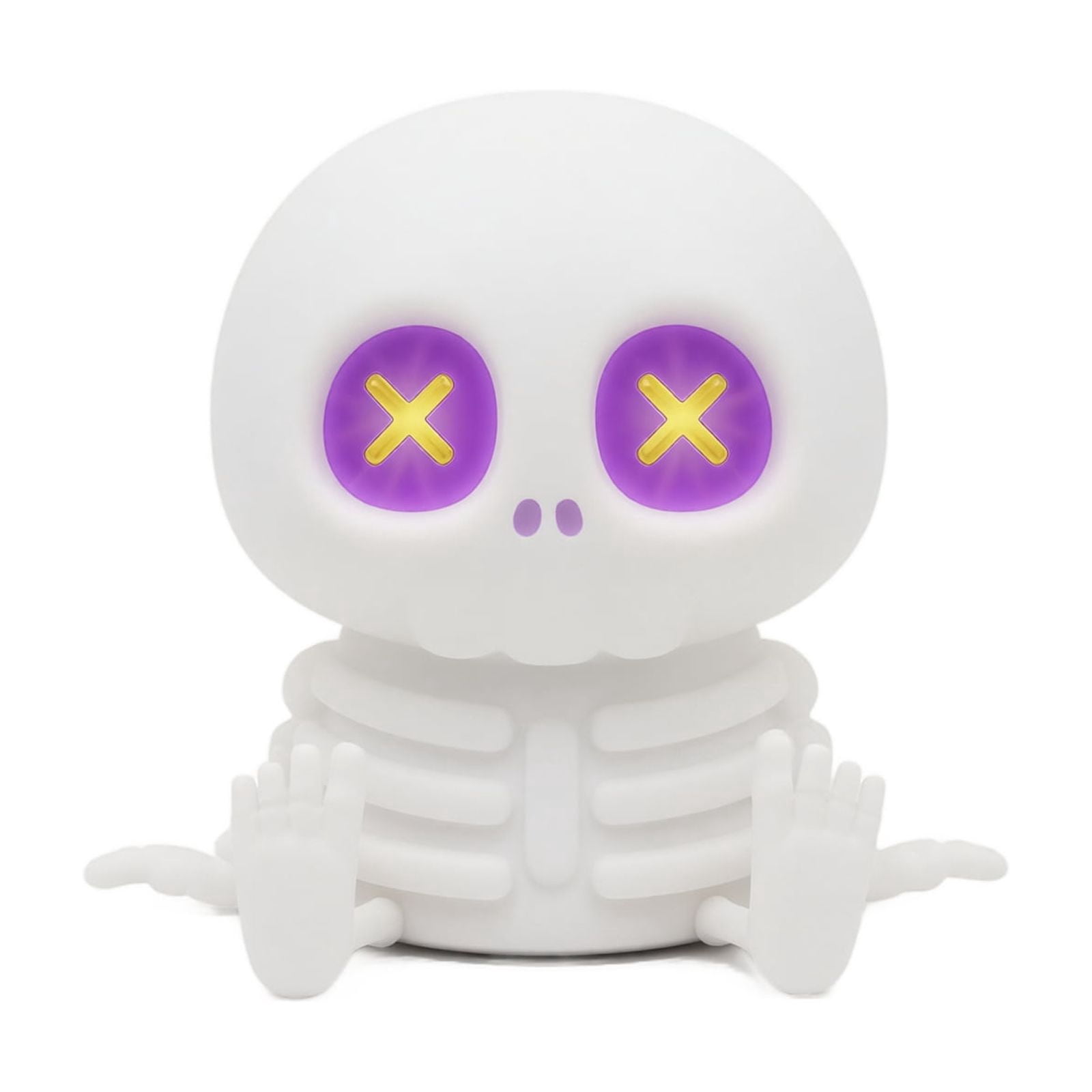 Rechargeable Skull Night Light 1PCS, Tap Control Dimmable Skeleton Lamp ...