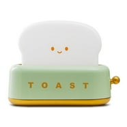 Lieonvis Cute Desk Decor Toaster Lamp,Rechargeable Small Lamp with ...