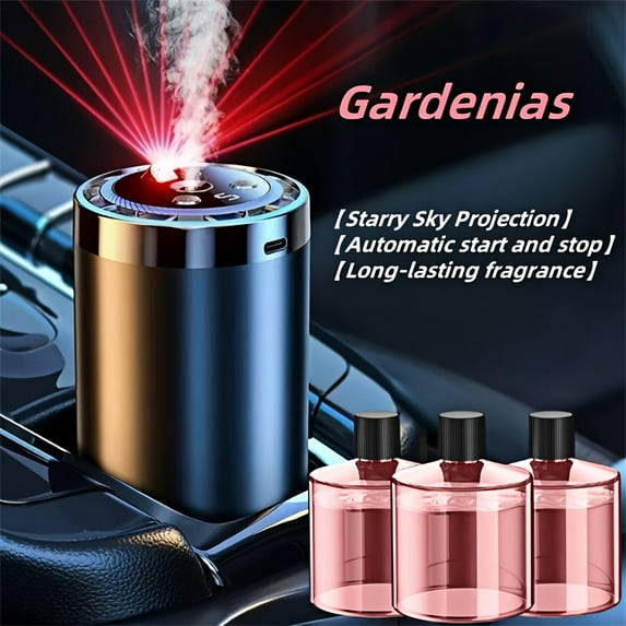 Rechargeable Smart Car Perfume Diffuser, Starry Sky Projection ...