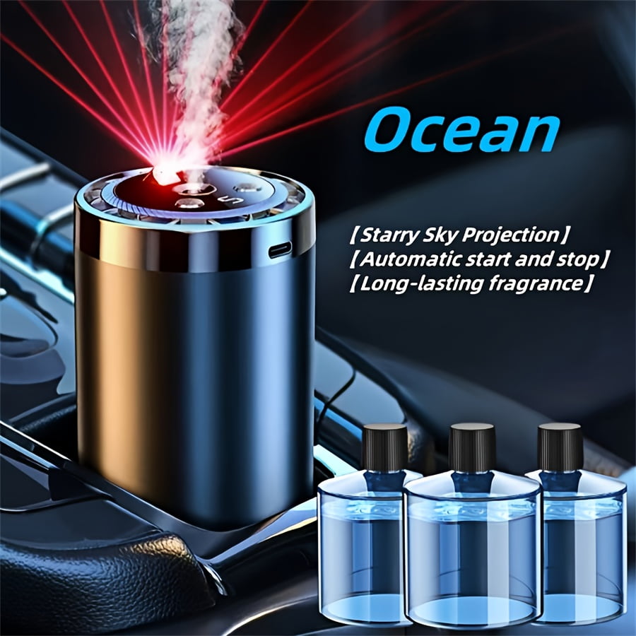 Rechargeable Smart Car Perfume Diffuser, Starry Sky Projection ...
