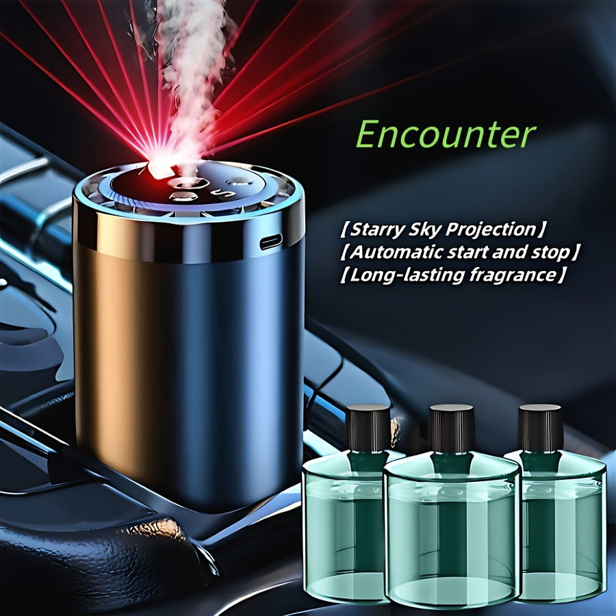 Rechargeable Smart Car Perfume Diffuser, Starry Sky Projection ...