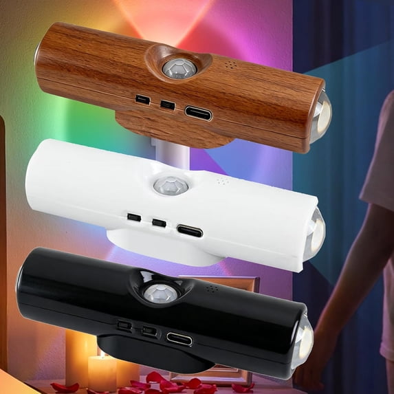 Rechargeable Smart LED Motion Sensor Ambient Light, Punch-Free Color ...