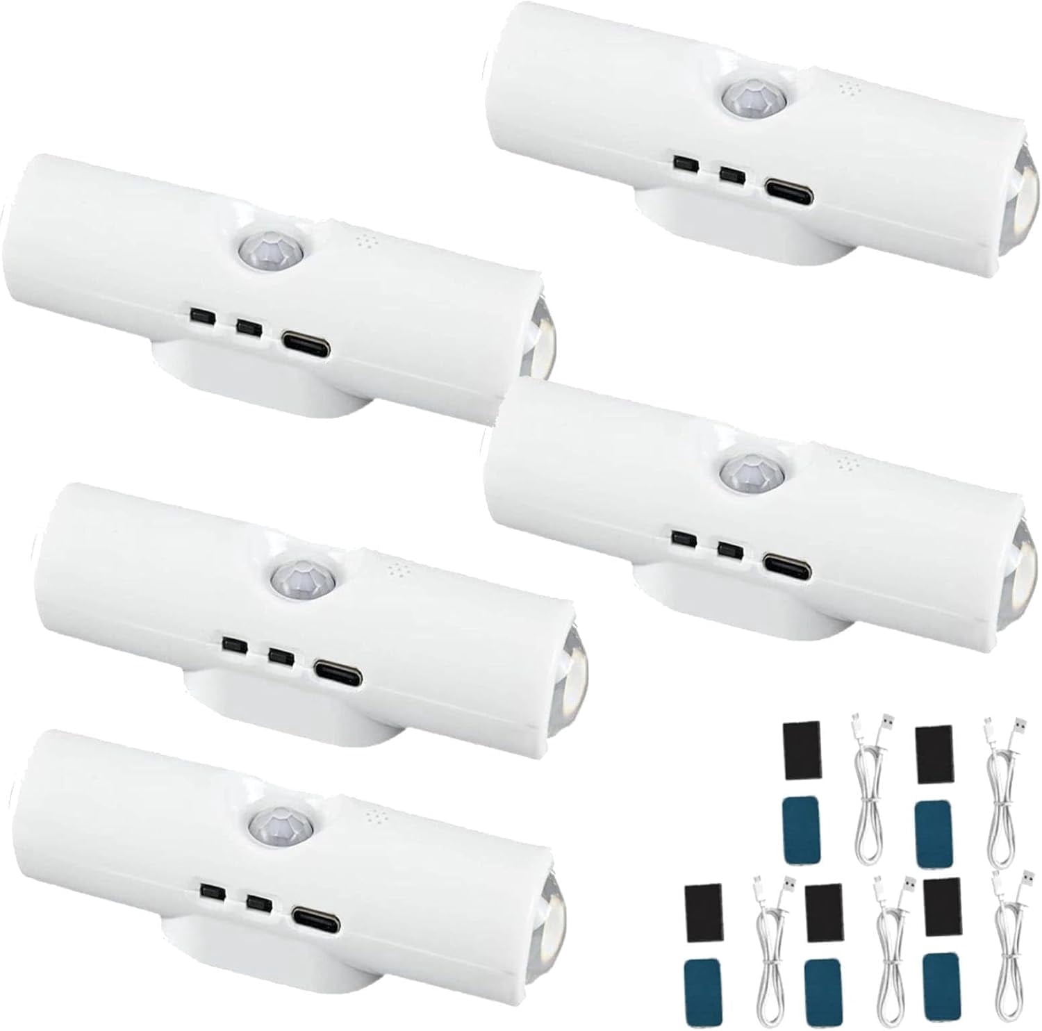 Rechargeable Smart LED Motion Sensor Ambient Light, Punch-Free Magnetic ...