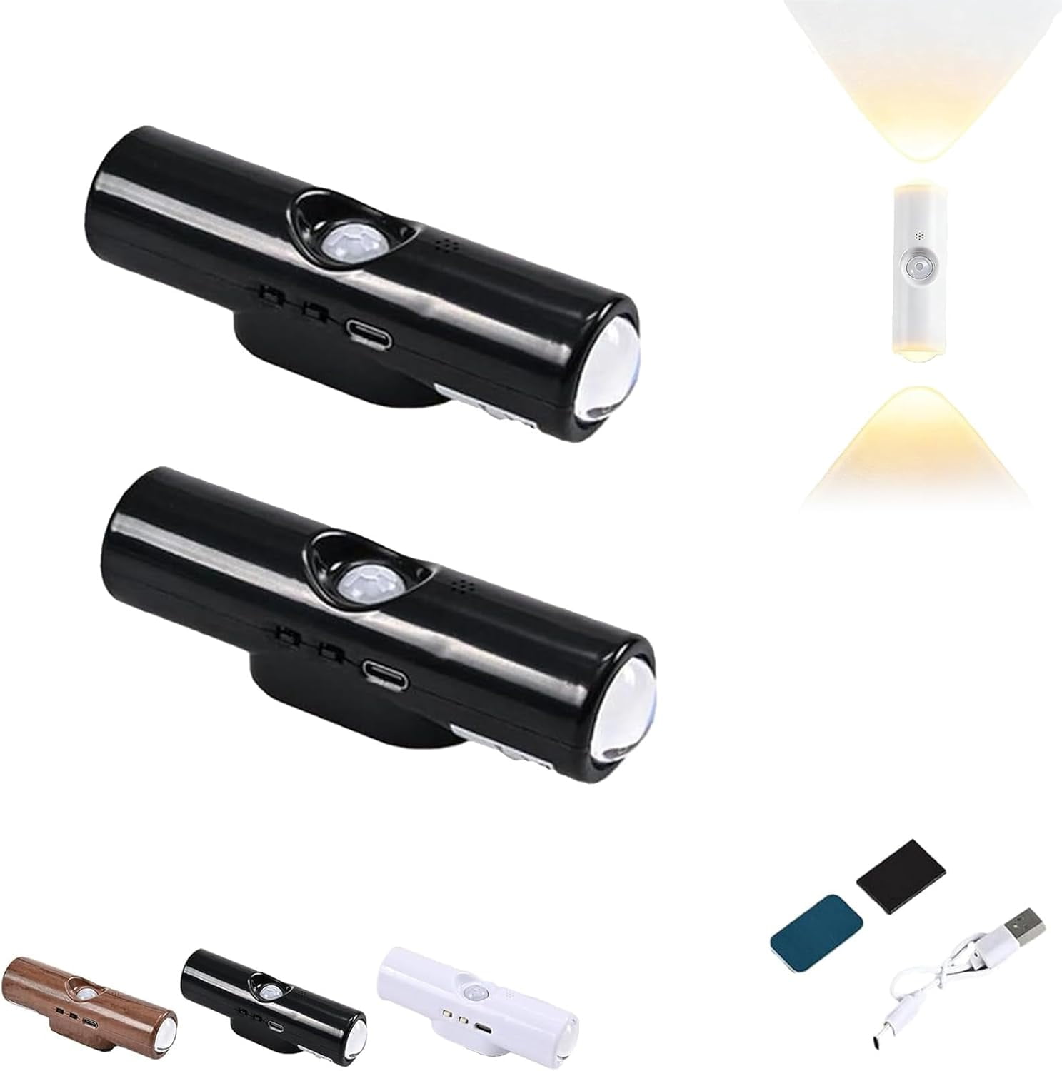 Rechargeable Smart LED Motion Sensor Ambient Light, RGB Color Changing ...