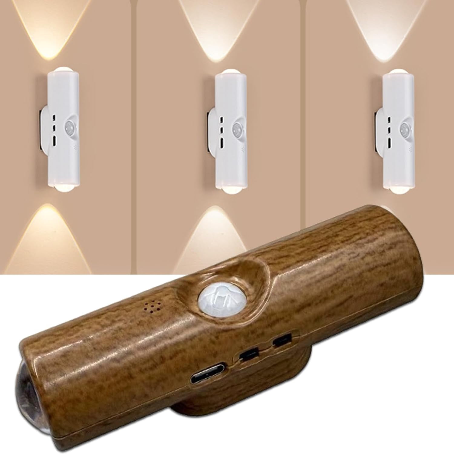 Rechargeable Smart LED Motion Sensor Ambient Light, USB Type-C Charging ...