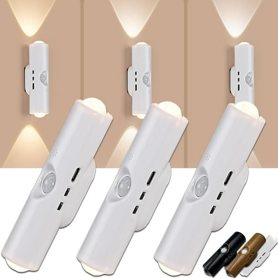 Rechargeable Smart LED Motion Sensor Ambient Light, USB Type-C Charging ...