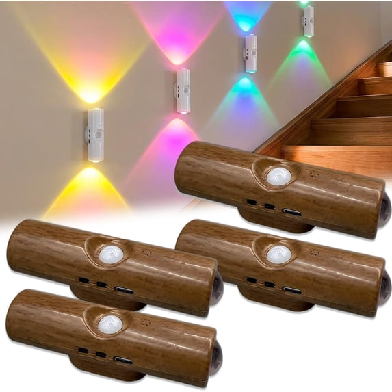 Rechargeable Smart LED Motion Sensor Light, Color-Changing No-Drill ...