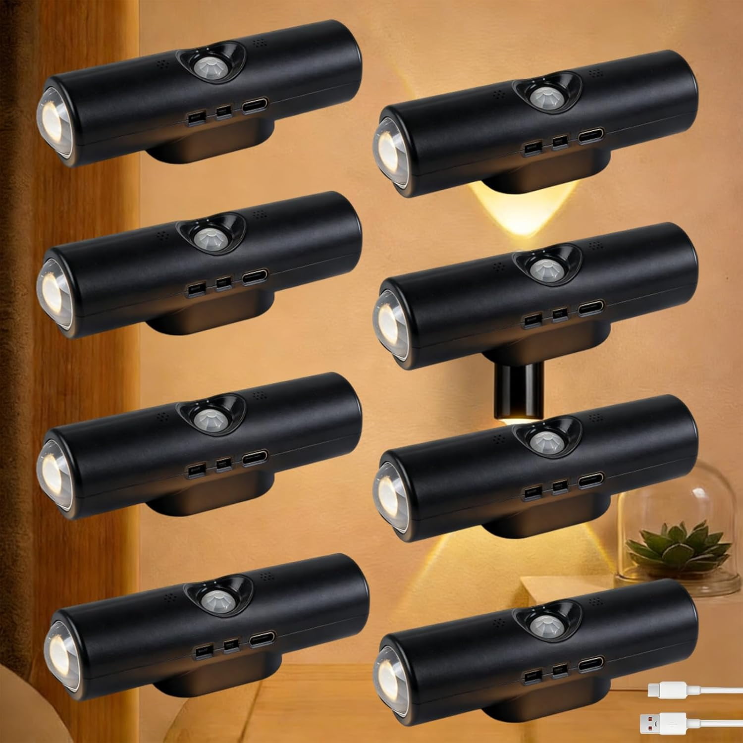 Rechargeable Smart Led Motion Sensor Ambient Light, Rgb Gradient ...