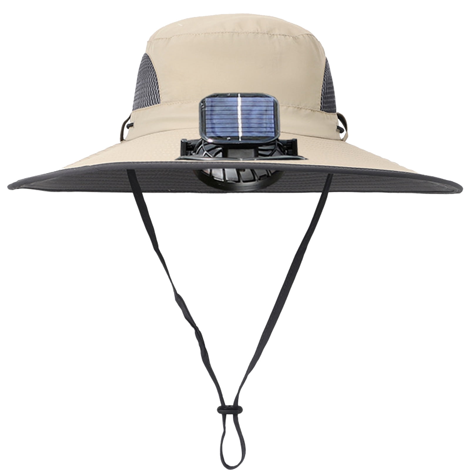Rechargeable Solar Energy Fan Caps with Intensely Airflows Sunblock Hat ...