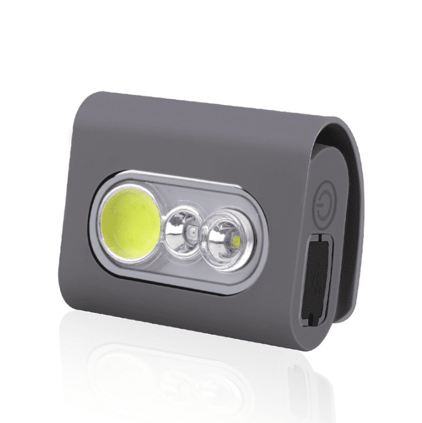 Rechargeable Solar LED Night Running Light Portable Clip-on Headlamp ...