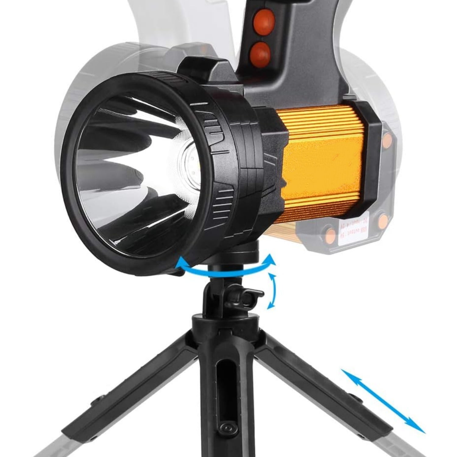 Rechargeable Spotlight,1000000 Lumens Spot Lights Hand held High lumens ...