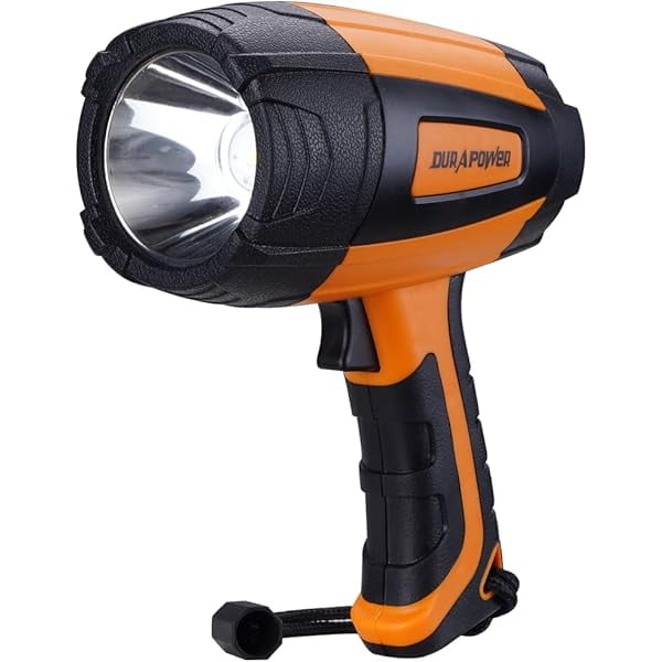 Rechargeable Spotlight, 60000 Lumens LED Spotlight Flashlight, IP44 ...