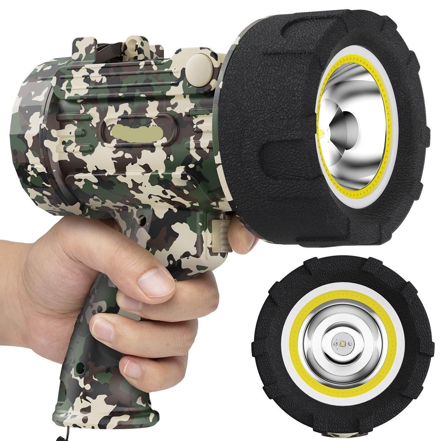 Rechargeable Spotlight Flashlight Floodlight,1200 lumens Hand held Spot ...