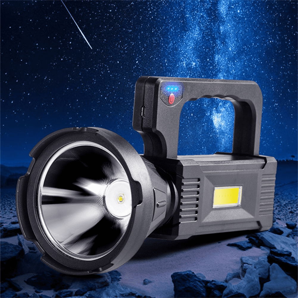 Rechargeable Spotlight Flashlight, High Lumens Handheld Spotlight,LED ...