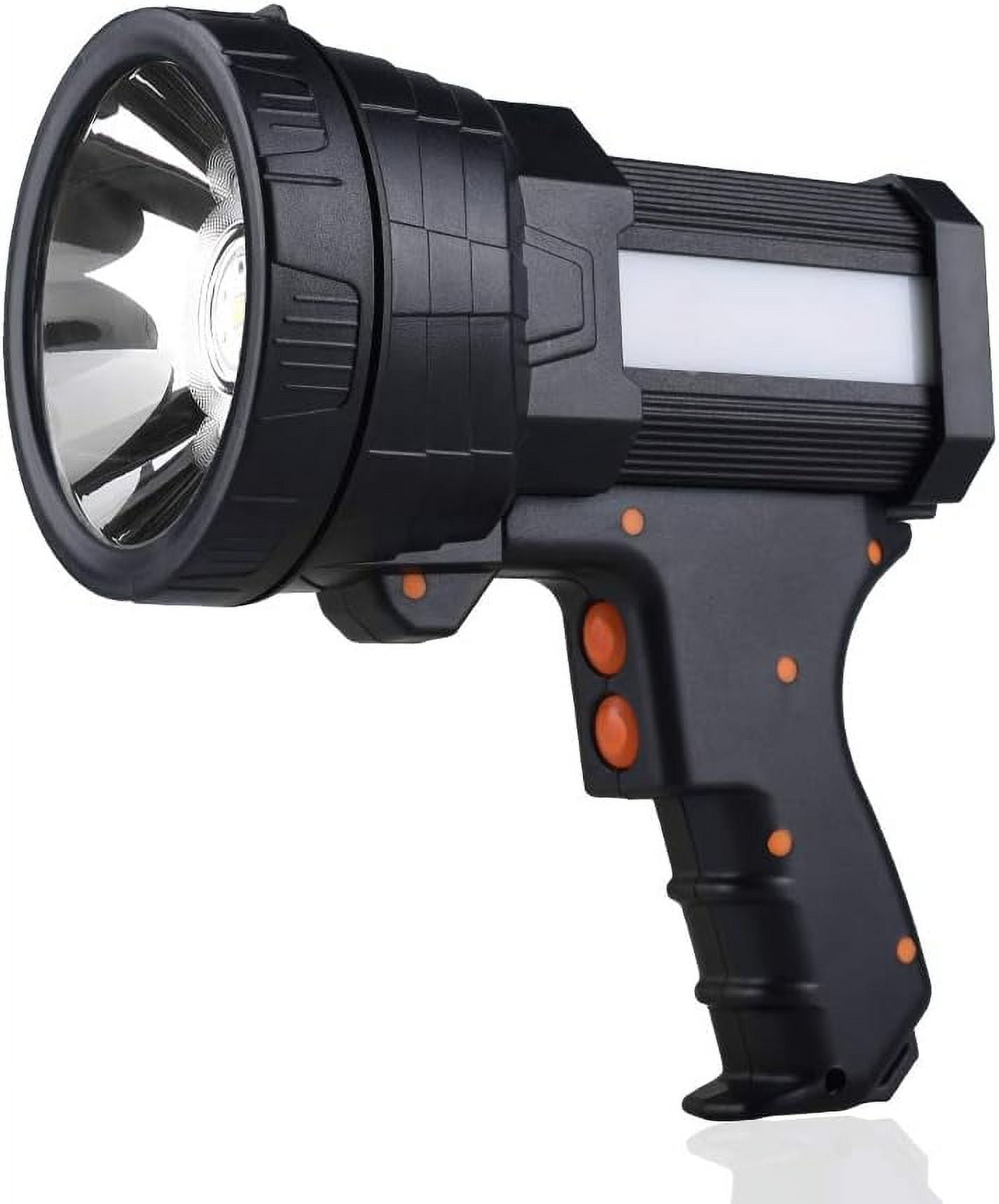Rechargeable Spotlight, Super Bright 100,000 High Lumen LED Handheld ...