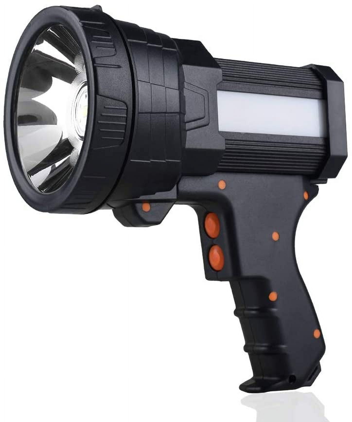 Rechargeable Spotlight, Super Bright 1000,000 LM LED Flashlight ...