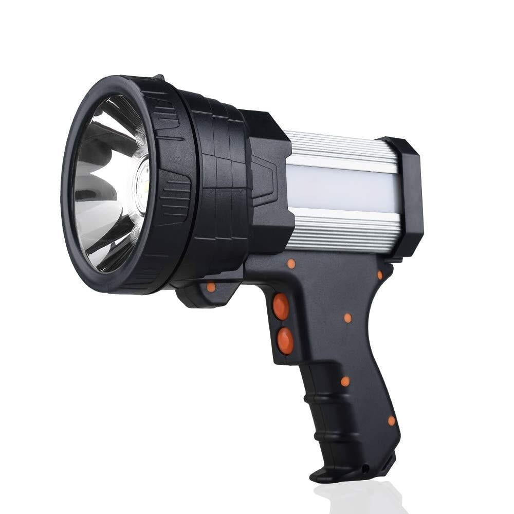 Rechargeable Spotlight, Super Bright 1000 LM LED Flashlight Handheld ...