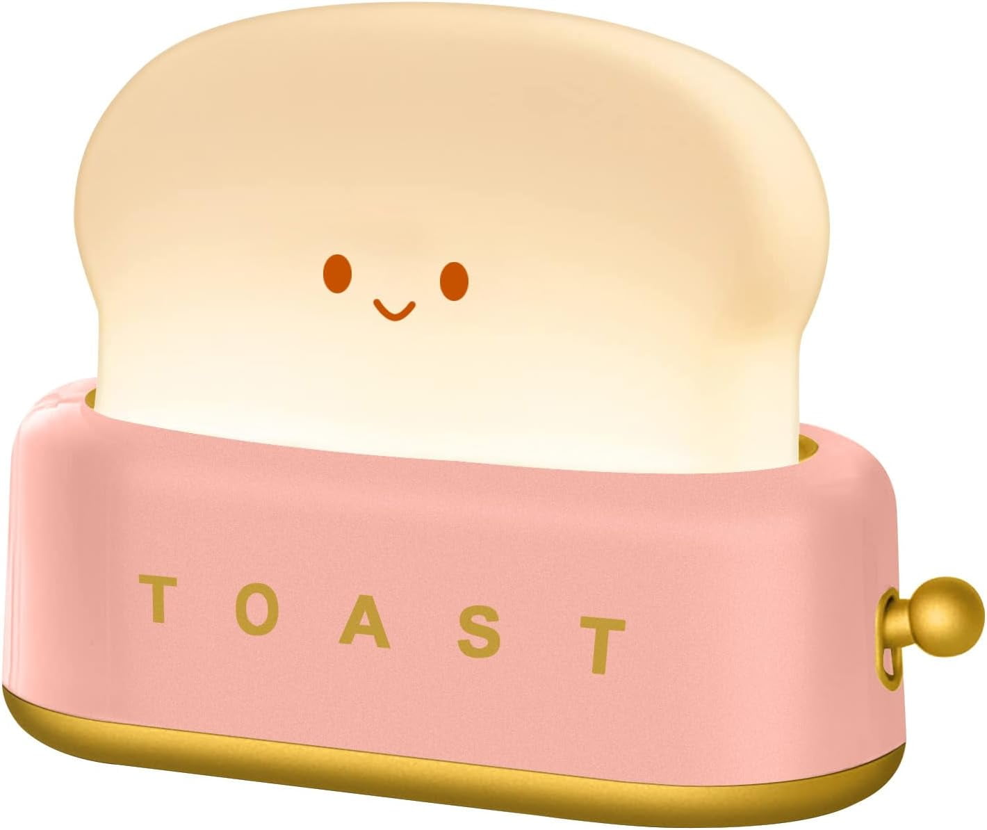 Rechargeable Toast Lamp - Cute LED Night Light for Kids Teens, Kawaii ...