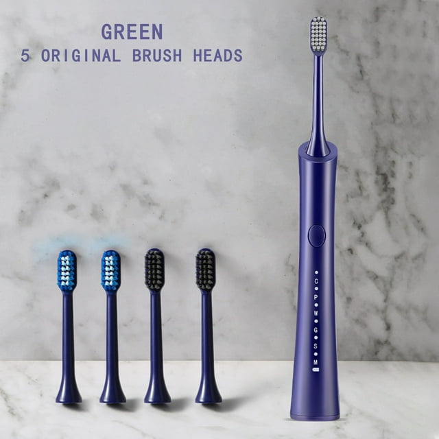 Rechargeable Toothbrush Set,Soft Bristle Electric Toothbrush with 6 ...